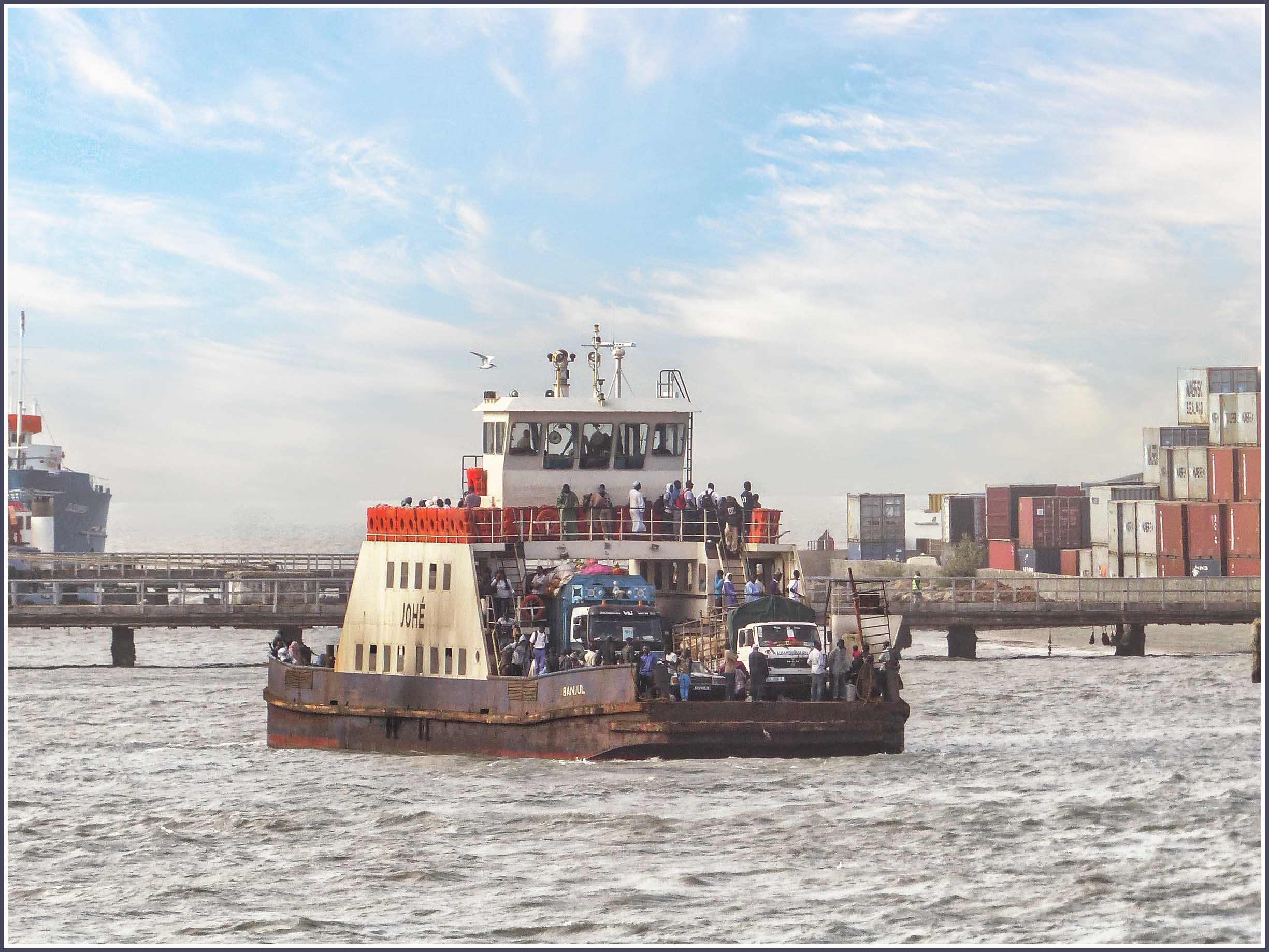 Barely afloat: the Banjul ferry - Travel with me
